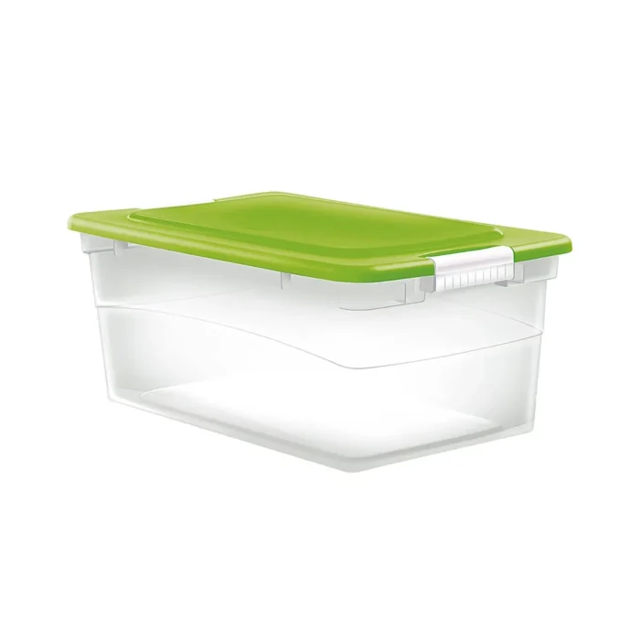 Caja LOK-IT N#50 Transparente C/Tapa Color | Multisaba