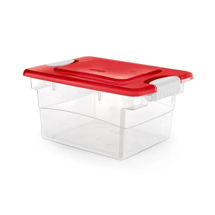 Caja Lok-It N#5 Transparente C/Tapa Color | Multisaba