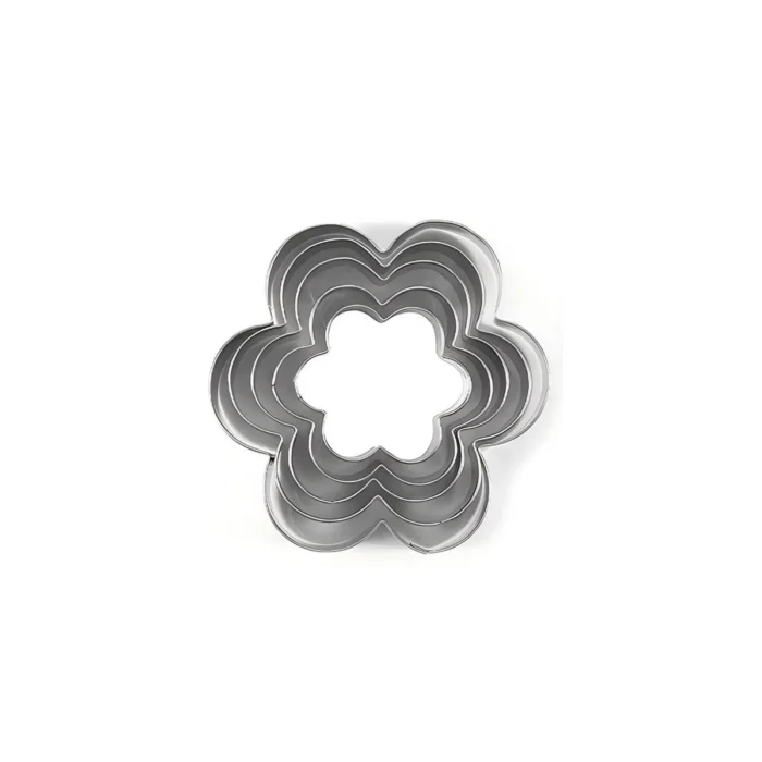Molde para Galletas de Acero Modelo Flor 5 Piezas | Multisaba